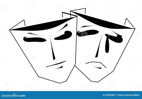 Comedy And Tragedy Stock Illustration Illustration Of Comedy 2560248
