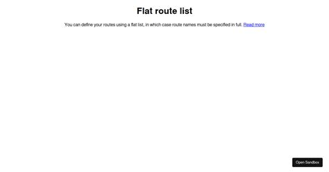 Router5 Breadcrumbs React Flat Route List Example Codesandbox