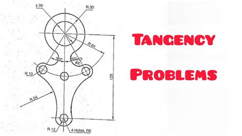 TANGENCY PROBLEMS In Technical Drawing Engineering Drawing YouTube