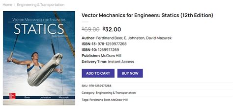PDF Vector Mechanics For Engineers Statics Th Edition Ferdinand Beer