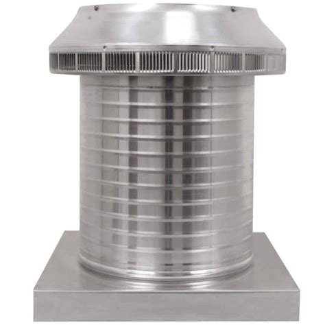 Pop Vent Roof Louver Air Intake With Curb Mount Flange Active