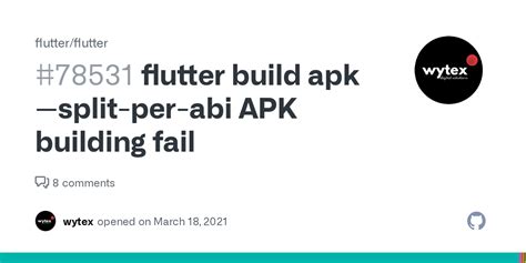 Flutter Build Apk Split Per Abi Apk Building Fail · Issue 78531