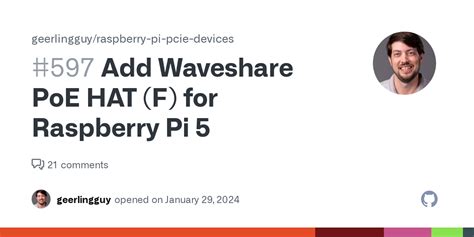 Add Waveshare Poe Hat F For Raspberry Pi 5 · Issue 597 · Geerlingguy