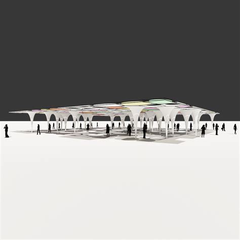 Voronoi Shade Pavilion JuneLee Architecture Voronoi Shade Pavilion JuneLee Architecture