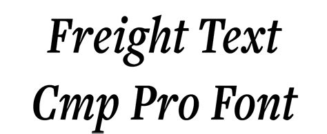 Freight Text Cmp Pro Font Dafont Style