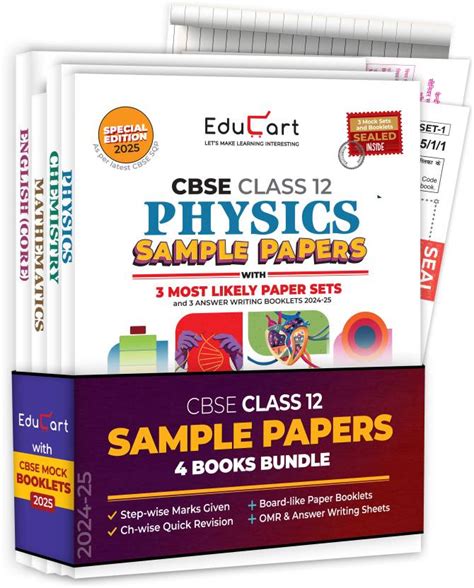 Educart Cbse Class 12 Sample Papers Bundle 2024 25 Physics