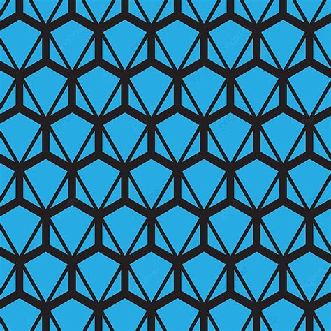 Geometric Hexagon Seamless Pattern Vector Background Shape Wrapping Graphic Background Image