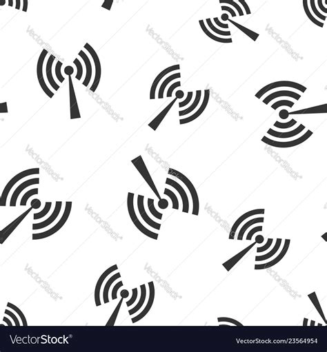 Wifi Internet Sign Icon Seamless Pattern Vector Image