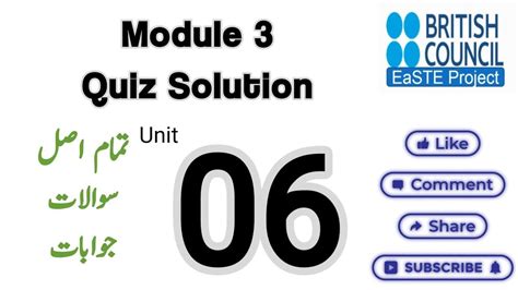 Module 3 Unit 6 Quiz Solution Youtube