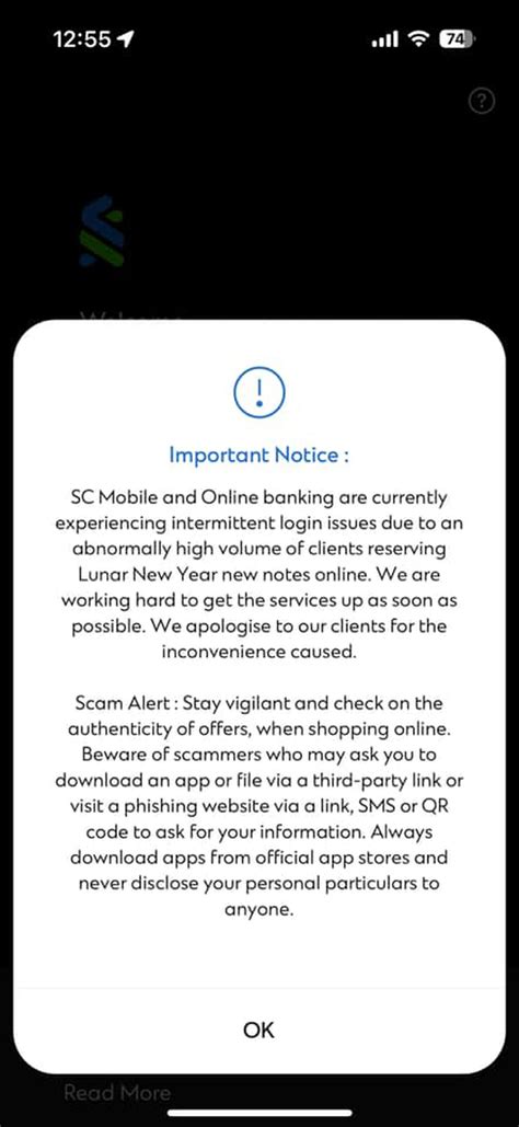 Login Problems On Stanchart Platforms Due To Booking Of Cny Notes Bank