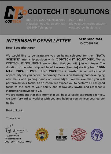 Codtech It Solutions Seedarla Tharun