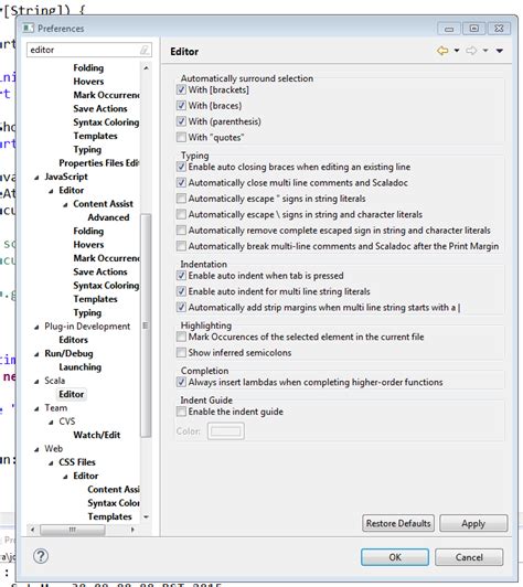 Eclipse Configure When New Lines Are Wrapped When Formatting Code
