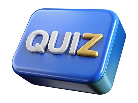 Quiz Button 3d Button 45800736 Png