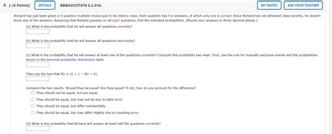 Solved 8 16 Points Details Bbbasicstat6 62016 My