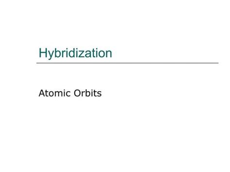 Hybridisation Derivation Of Wave Function For The Following Orbital