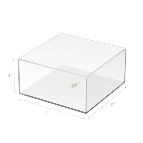 Square Cube Acrylic Fillable Cake Stand Tier Display By Lacupella