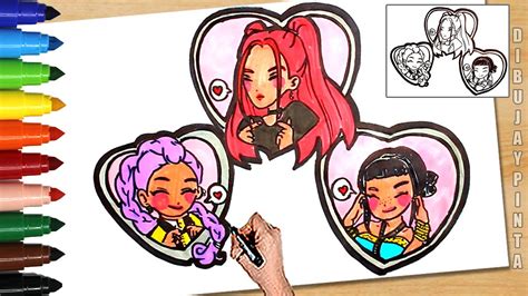 Cómo Dibujar Guerreras Kpop 💜🎤 Tutorial Fácil Paso A Paso Para Niños