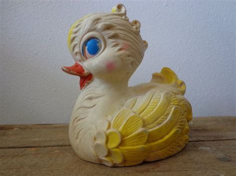 Vintage Rubber Duck 1958 Edward Mobley Co Still Squeaks Etsy Ретро