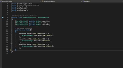 I Coded My Script For 3 Ui Buttons For Server Host And Client But They