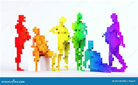 Cube Pregnant Women Mothers Pose Rainbow Pride Equality Lesbian Sex