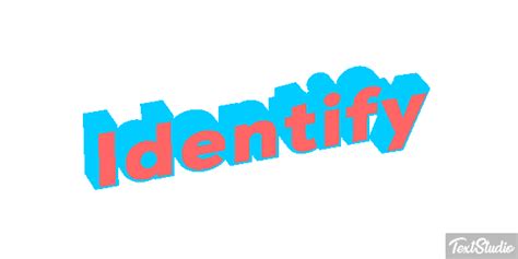 Identify Word Animated  Logo Designs
