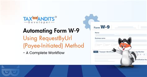 Automating Form W 9 Using Requestbyurl Payee Initiated Method A Complete Workflow Taxbandits