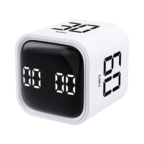 Qigeeku Gravity Sensor Flip Digital Timer Rechargeable Volume