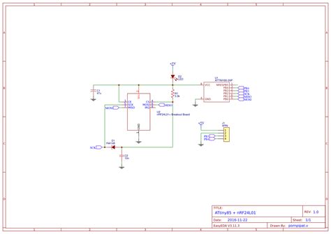 Attiny85 Nrf24l01 Oshwlab
