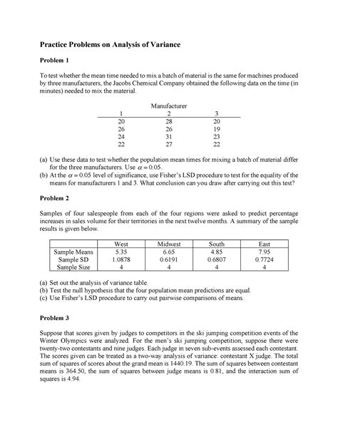 practice problems anova[ 5911] warning tt undefined function 32