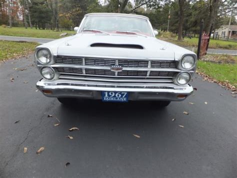 1967 Ford Fairlane Convertible 390 Car Rare White 1966 1968 1969 1970