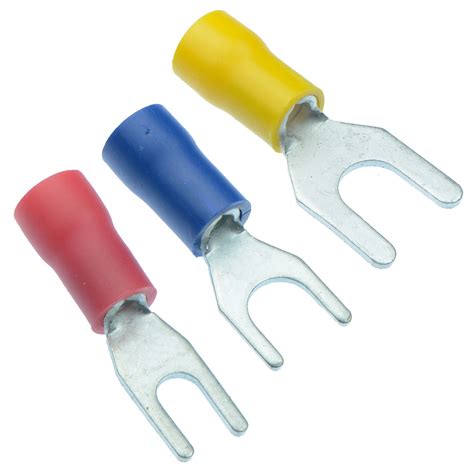 Red Blue Yellow Insulated Crimp Fork Terminal Electrical Connector Ebay Red Blue Yellow Insulated Crimp Fork Terminal Electrical Connector Ebay