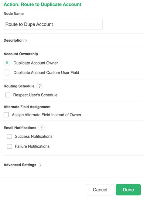 Account Routing Route To Duplicate Account Guide Leandata Help Center