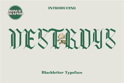 Destroys Blackletter Typeface Deeezy Destroys Blackletter Typeface Deeezy