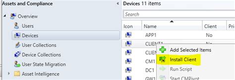 SCCM Install Client AC Tech