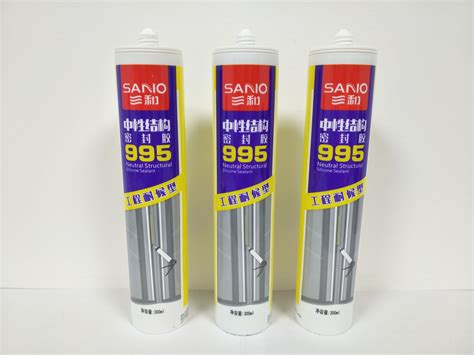 三和995中性硅酮耐候密封玻璃胶工程耐候防水结构胶瓷砖胶整箱批 阿里巴巴