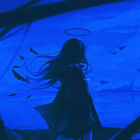 Dark Blue Aesthetic Anime Girl At Bernice Guarino Blog