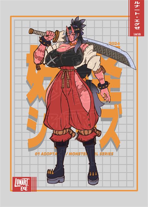 Oni Girl Adopt Soldout By Lunartexe On Deviantart