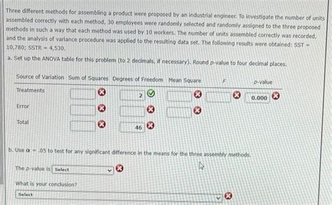 Three Different Methods For Assembling A Product Were