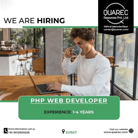 We Are Hiring Php Web Quarec Resources Pvt Ltd