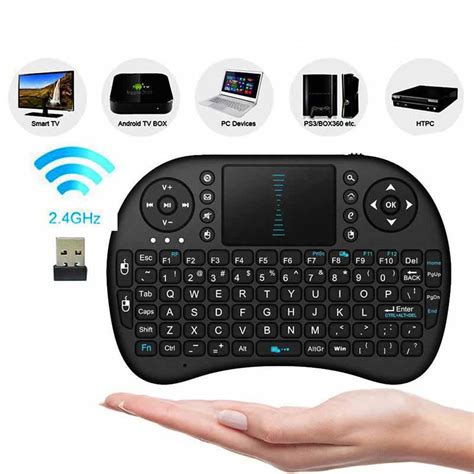 Mini I8 Wireless Backlit 2 4ghz Touchpad Keyboard Air Mouse For Tv Box Mini Pc Shopznowpk