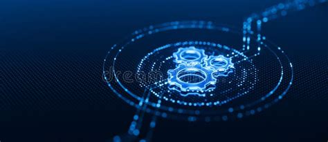 Automation And Optimization Of Business Processes With Gears Stock Illustration Illustration