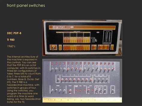 Front Panel Switches Dec Pdp 8