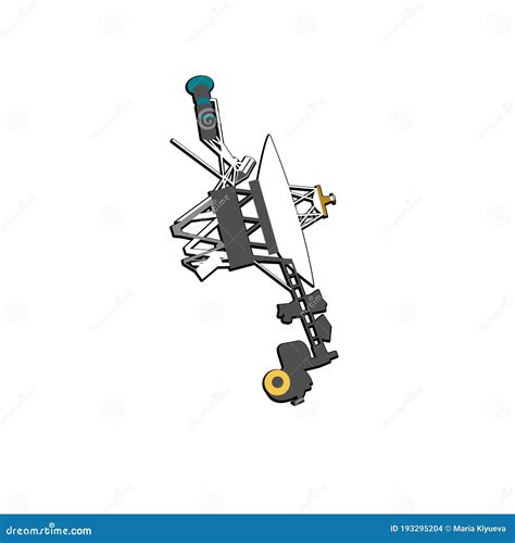 Voyager 1 Is A Space Probe That Was Launched By Nasa On 1977 Vector Stock Vector Illustration
