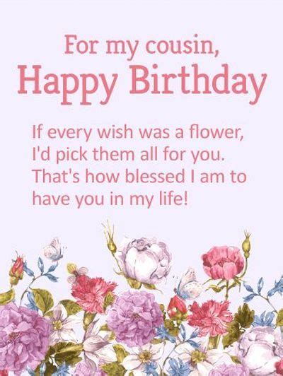 Female Cousin Unique Birthday Birthday Wishes Hattie Michaelina