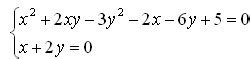 二元二次方程组 百科