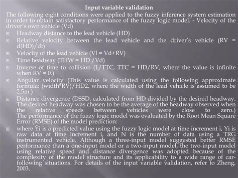 Review Of Fuzzy Microscopic Traffic Flow Models Ppt