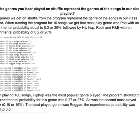 Sample Work Youcubed High School Data Science Course