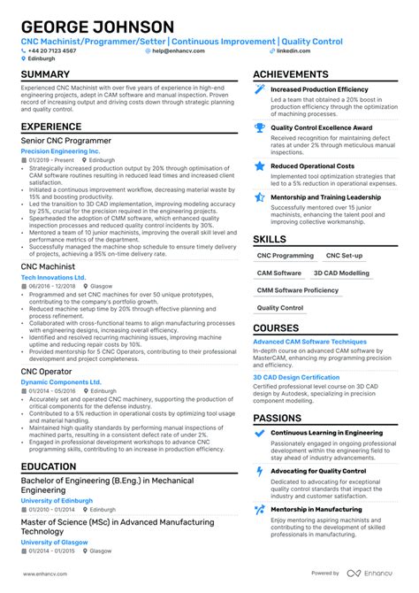 programmer cv examples and guide for 2024
