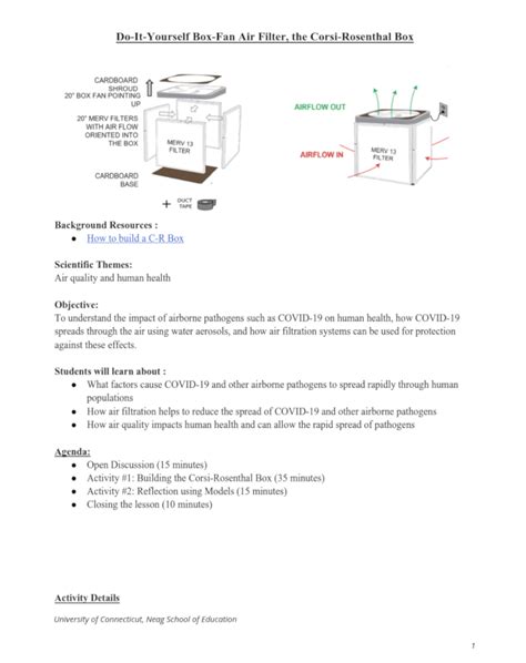 Build Your Own UConn Indoor Air Quality Initiative