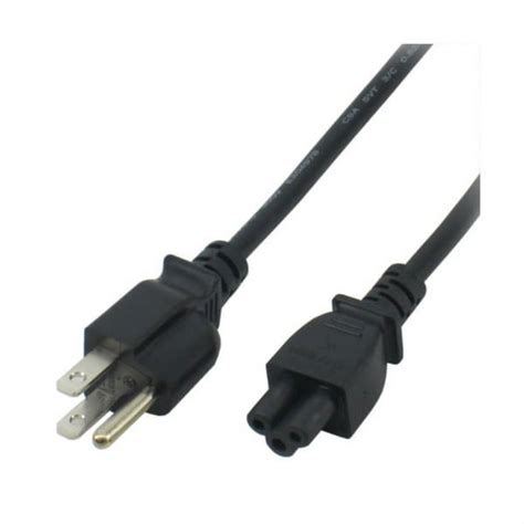 Iec M1313 03 Pc Laptop Power Cord With 3 Prong Mickey Mouse Connector Nema 5 15p To Iec320